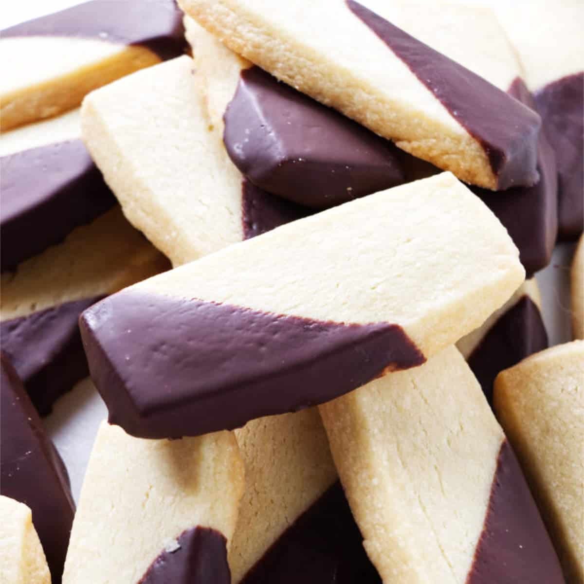 Chocolate Dipped Shortbread Cookies — Five Star Desserts